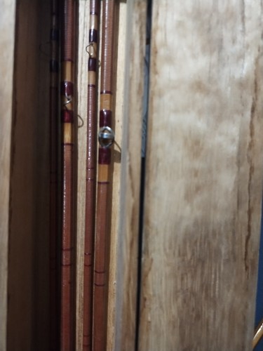 Vintage 8.5' Split Bamboo Fly Rod Handmade? Cork Handle | eBay