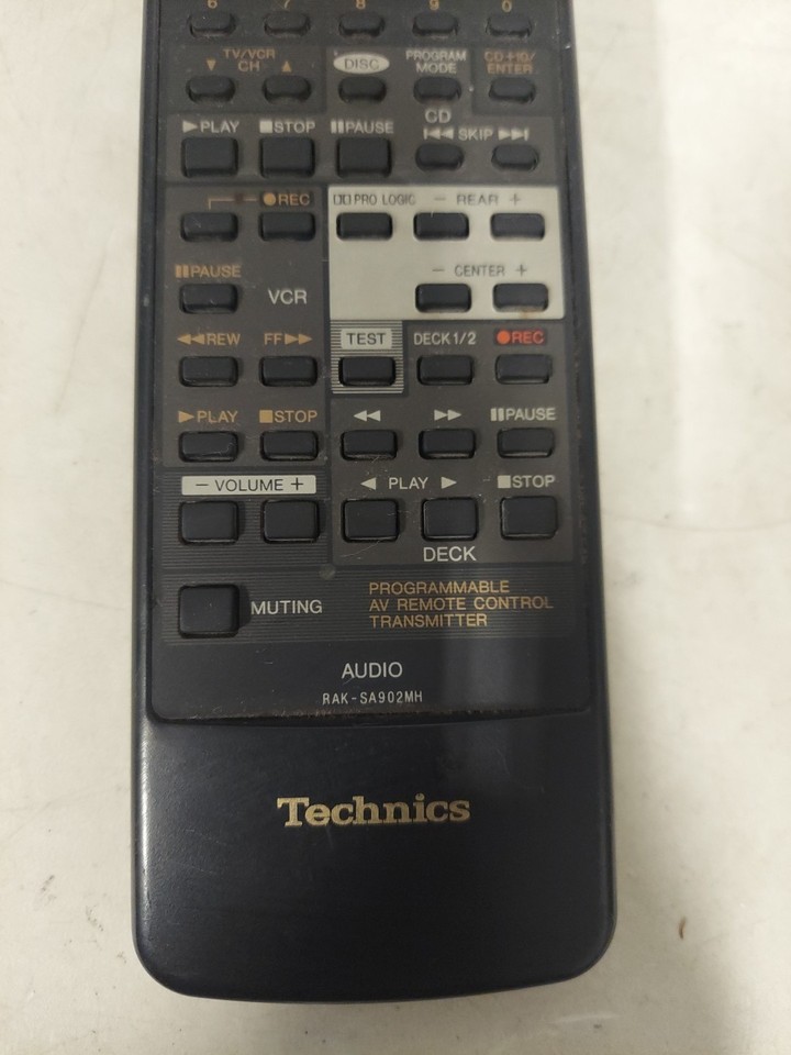 Genuine Technics RAK-SA902MH Programmable AV Remote Control Transmitter ...