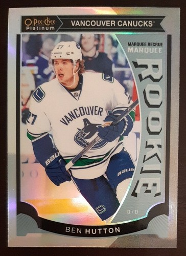 2015 - 2016 O-Pee-Chee Platinum Ben Hutton Marquee Rookie Rainbow ...