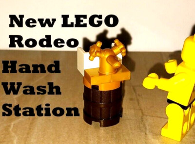 New LEGO Rodeo Bathroom Wash Station Sanitation Barrel Water Spicket ...