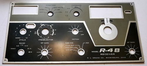 DRAKE R-4B FACEPLATE / FRONT PANEL #2 | eBay
