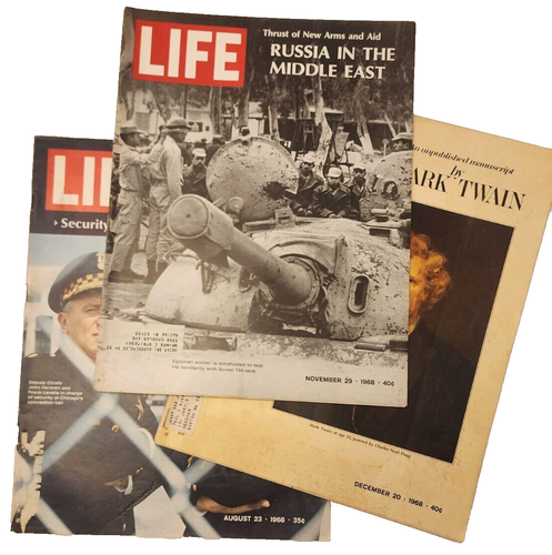 1968 LIFE Magazine bundle August 23, November 29, December 20 GREAT ...