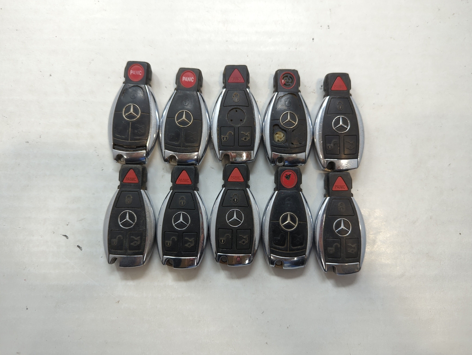 Lot of 10 Mercedes-Benz Keyless Entry Remote Fob MIXED FCC IDS MIXED ...