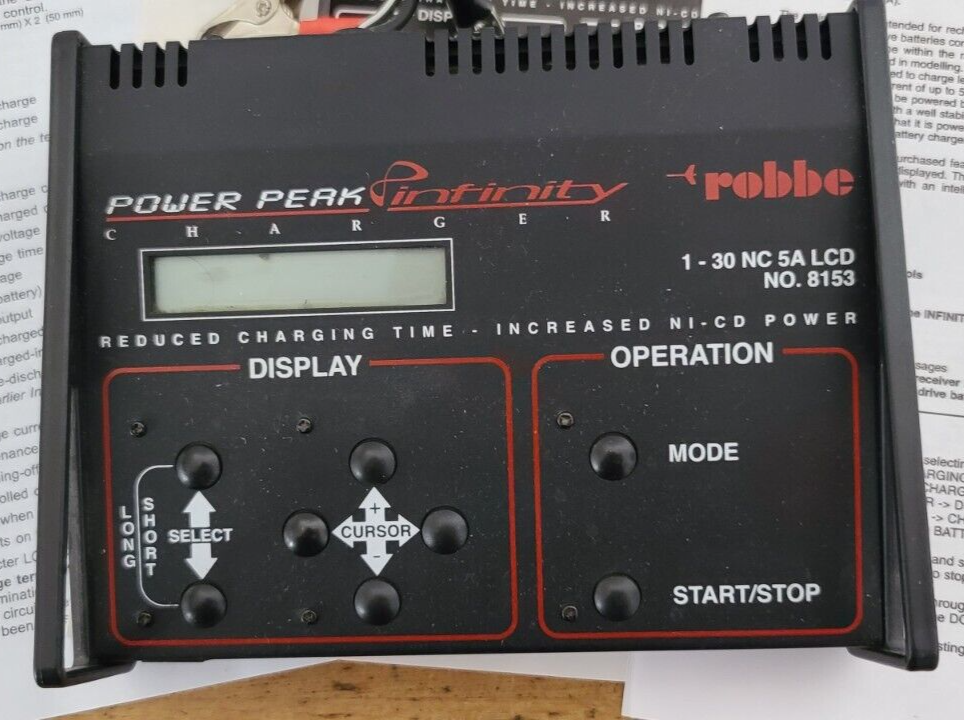 Robbe Power Peak Infinity Charger RC Battery Charger # 8153 1-30 NC 5A ...