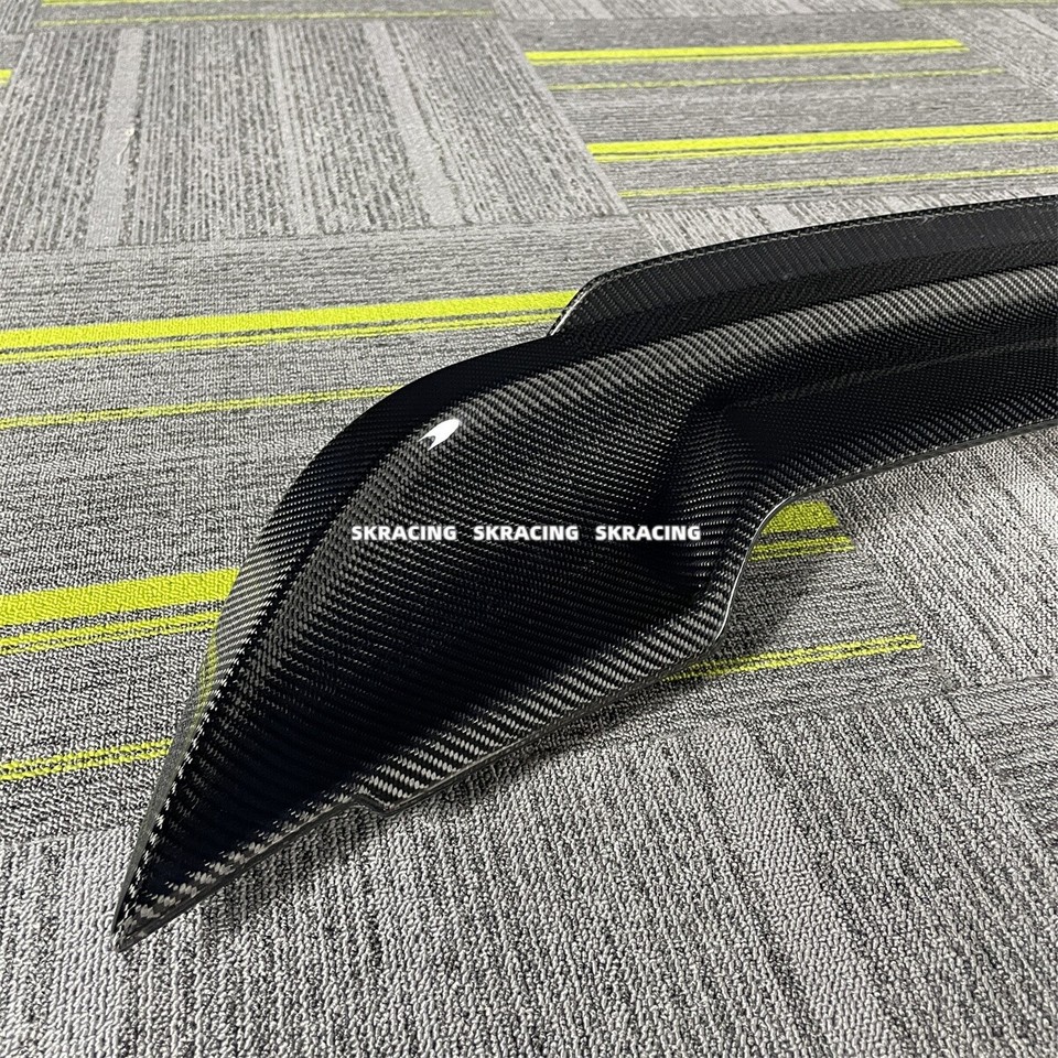 Carbon Fiber Double Layer Rear Trunk Spoiler Wing For Ford Mustang ...