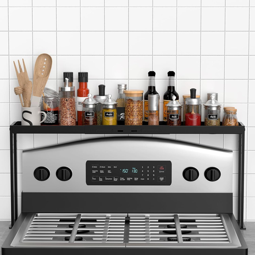 Stove Top Shelf, Kitchen over Shelf for Stove, Stove Spice Rack for Top ...