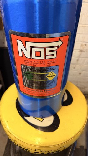Nos Nitrous Oxide Systems 10lb Bottle And Valve Classic Electric Blue ...