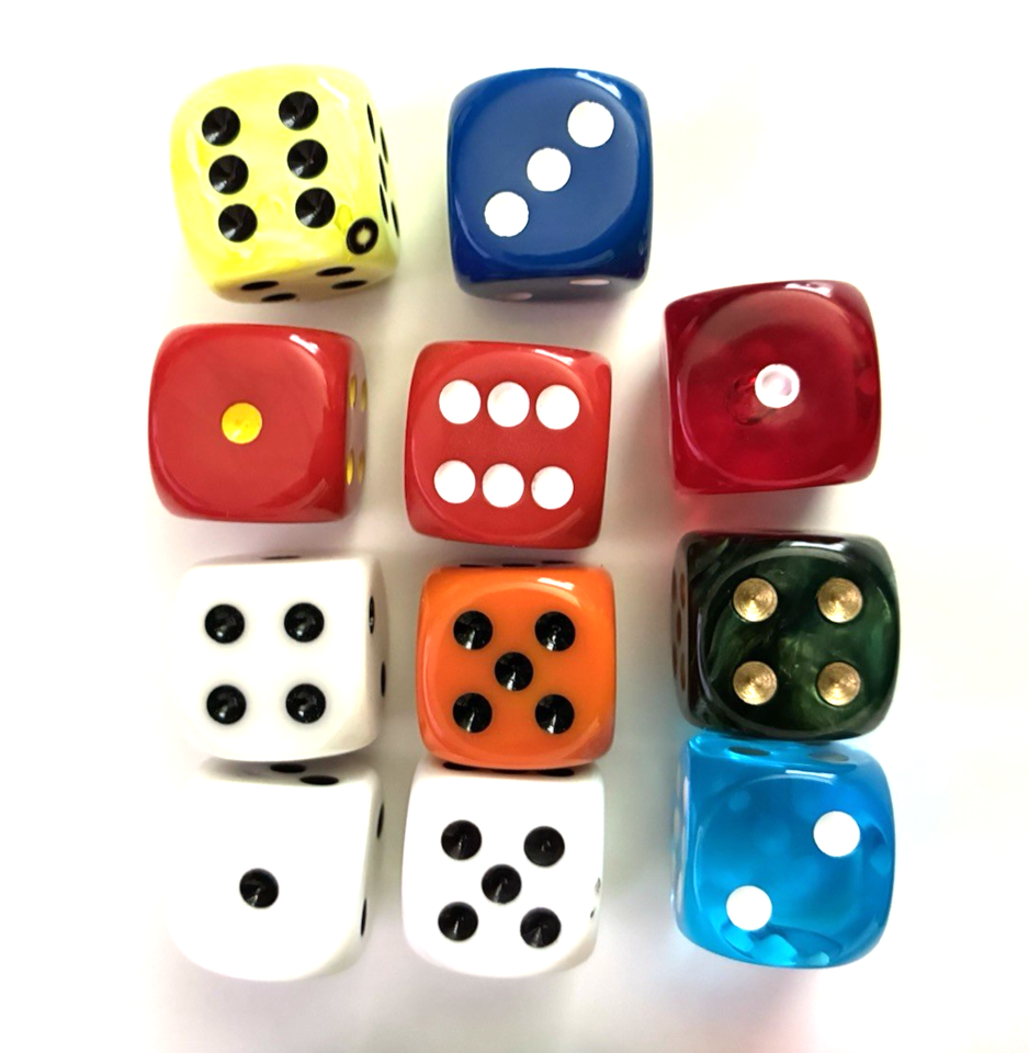 Lot of 91 Multi-Sized Dice polyhedral d4 d6 d8 d10 d12 d20 | eBay