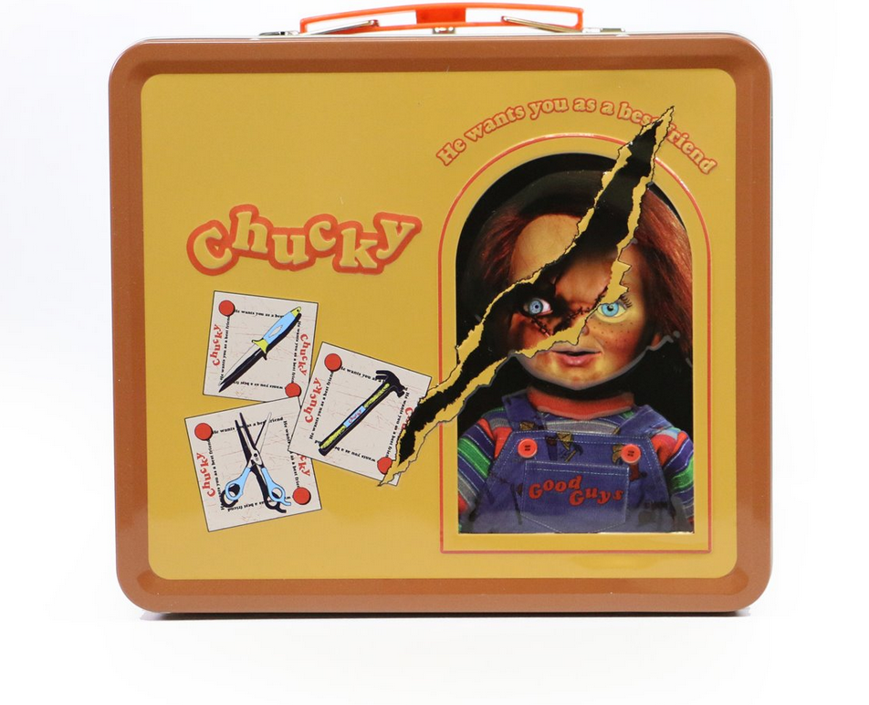 Child's Play Chucky Good Guys Tin Lunch Box with Beverage Container | eBay