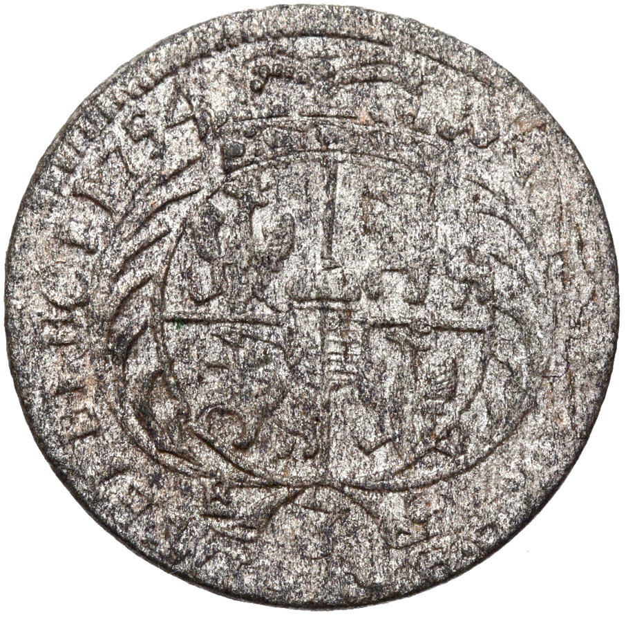 Poland Saxony coin-Troyak 3 groschen 1754 EC Leipzig-silver-condition ...