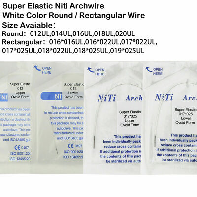 Dental Orthodontic Color Teeth Coded Niti Round/Rectangular Arch Wire ...