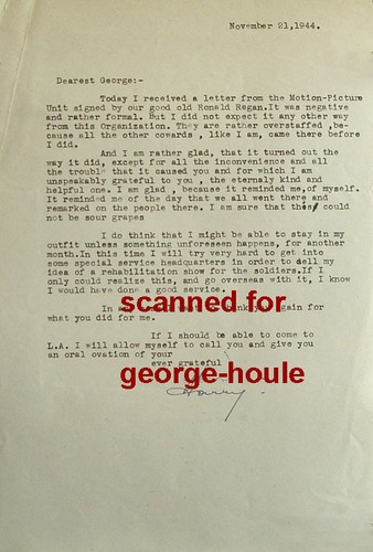 HARRY HORNER - LETTER - SIGNED - - DIRECTOR - RONALD REAGAN - HUSTLER ...