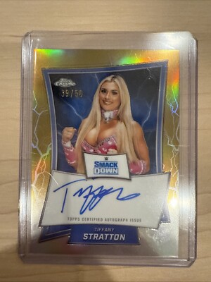 2025 Topps Chrome WWE Tiffany Stratton Auto /50 | eBay