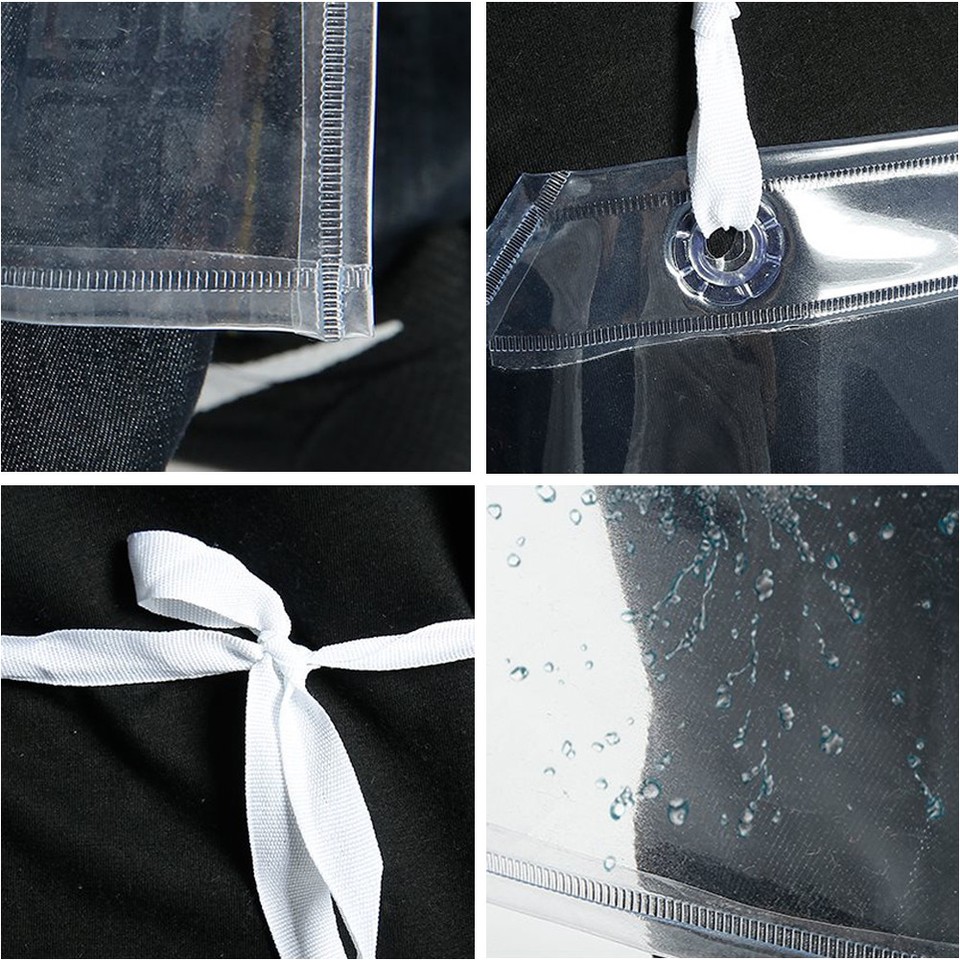 2PK Transparent Waterproof Heavy Duty Clear PVC Apron Kitchen ...