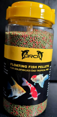 Orca Floating Baby Pellet 1.5mm 550g Goldfish Koi Fish Pond Food | eBay