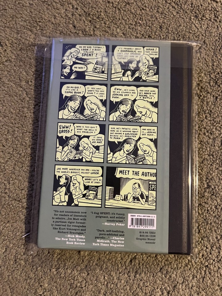 JOE MATT SPENT HARDCOVER COLLECTION HC-GRAPHIC NOVEL*OOP-RARE rpt ...