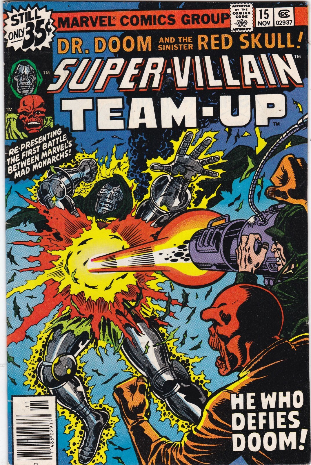 Super-Villain Team-Up #15 November 1978 Doctor Doom Red Skull Marvel | eBay