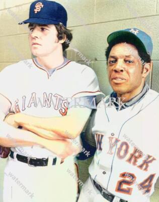 GS218 Willie Mays Mets- Charlie Williams Giants 8x10 16x20 Colorized ...