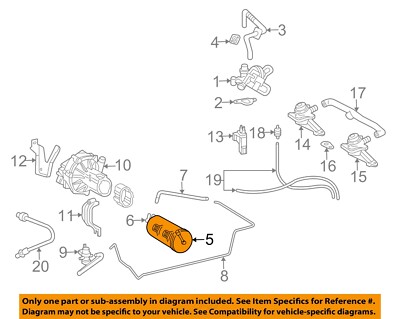 CHRYSLER OEM 2005 Crossfire Emission Components-Vapor Canister ...