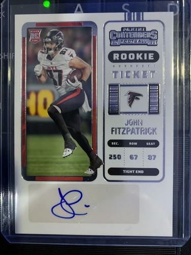 JOHN FITZPATRICK 2022 CONTENDERS ROOKIE TICKET AUTO SP RC #249 FALCONS ...