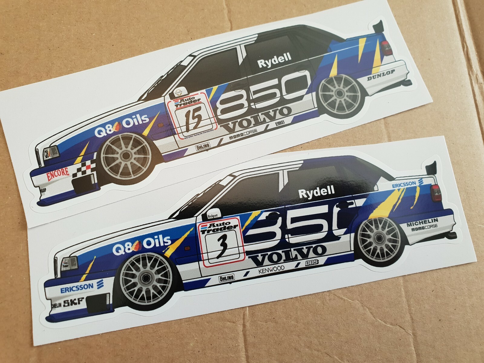 Rickard Rydell Volvo 850 saloon BTCC sticker set of 2 1995 1996 | eBay UK