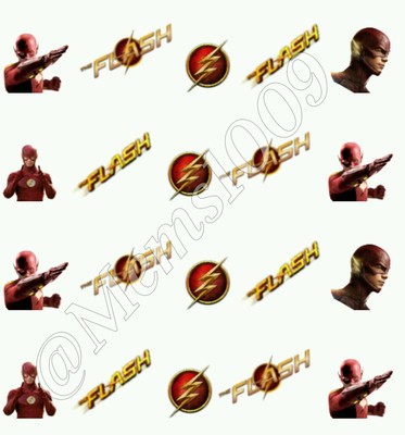 The Flash Nail Art Water Transfer decals! DC Comic nail decals !! | eBay