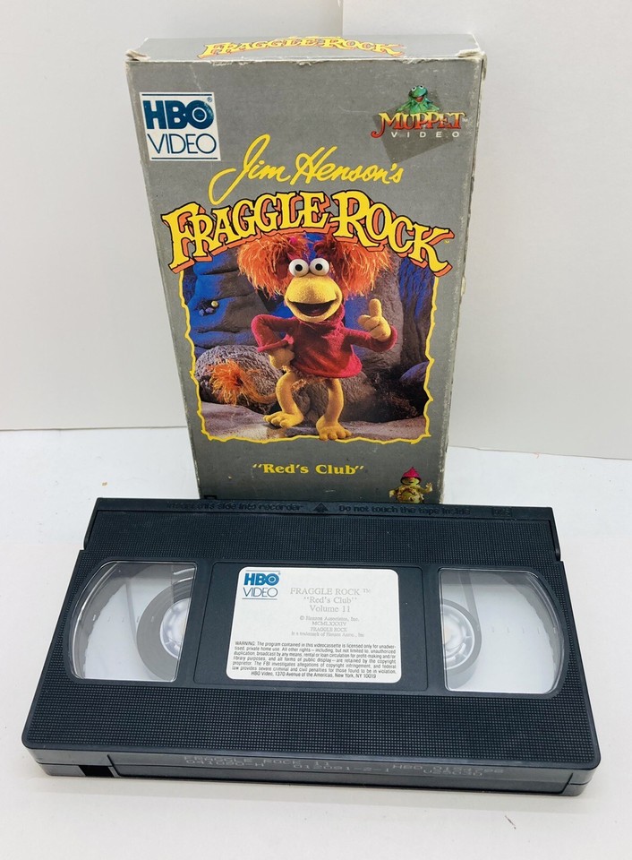 Jim Henson's Fraggle Rock Red's Club VHS HBO Video Kids Children ...