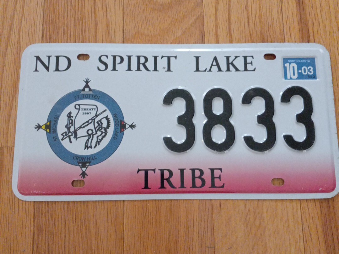 2003 North Dakota SPIRIT LAKE TRIBE License Plate Reproduction | eBay