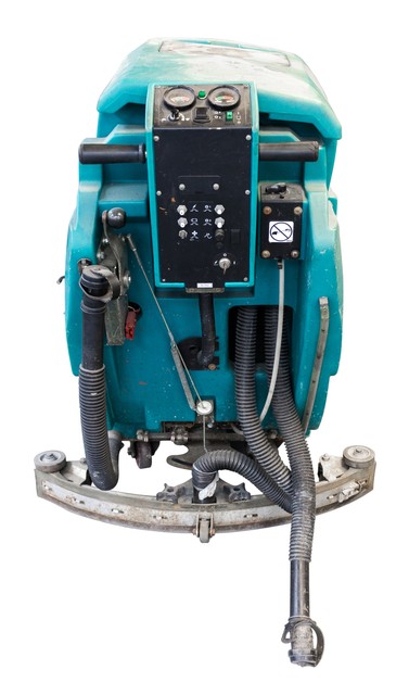 Tennant 5400 Walk Behind Floor Scrubber W Charger Pads and 4 Batteries ...