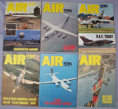 AIR PICTORIAL MAGAZINE x 6 July to December 1987 Aviation Aircraft ...