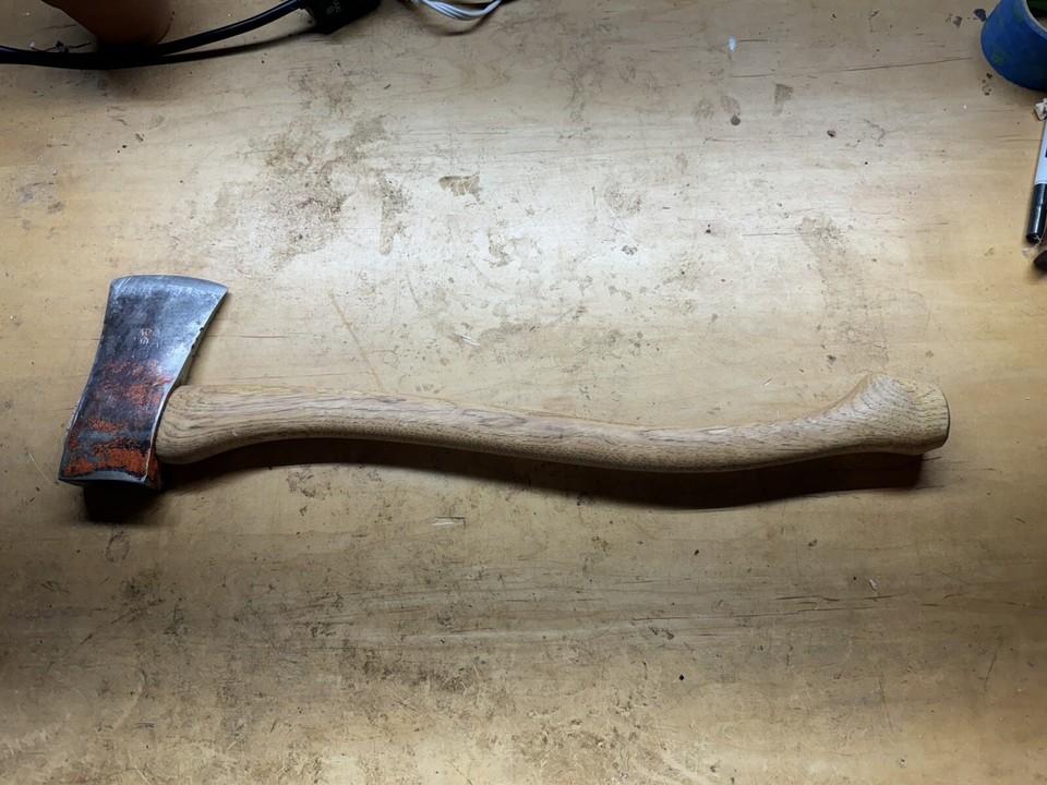 Vintage Sandvik 2 1/4 lb Axe with Hoffman Blacksmithing Hickory Handle ...