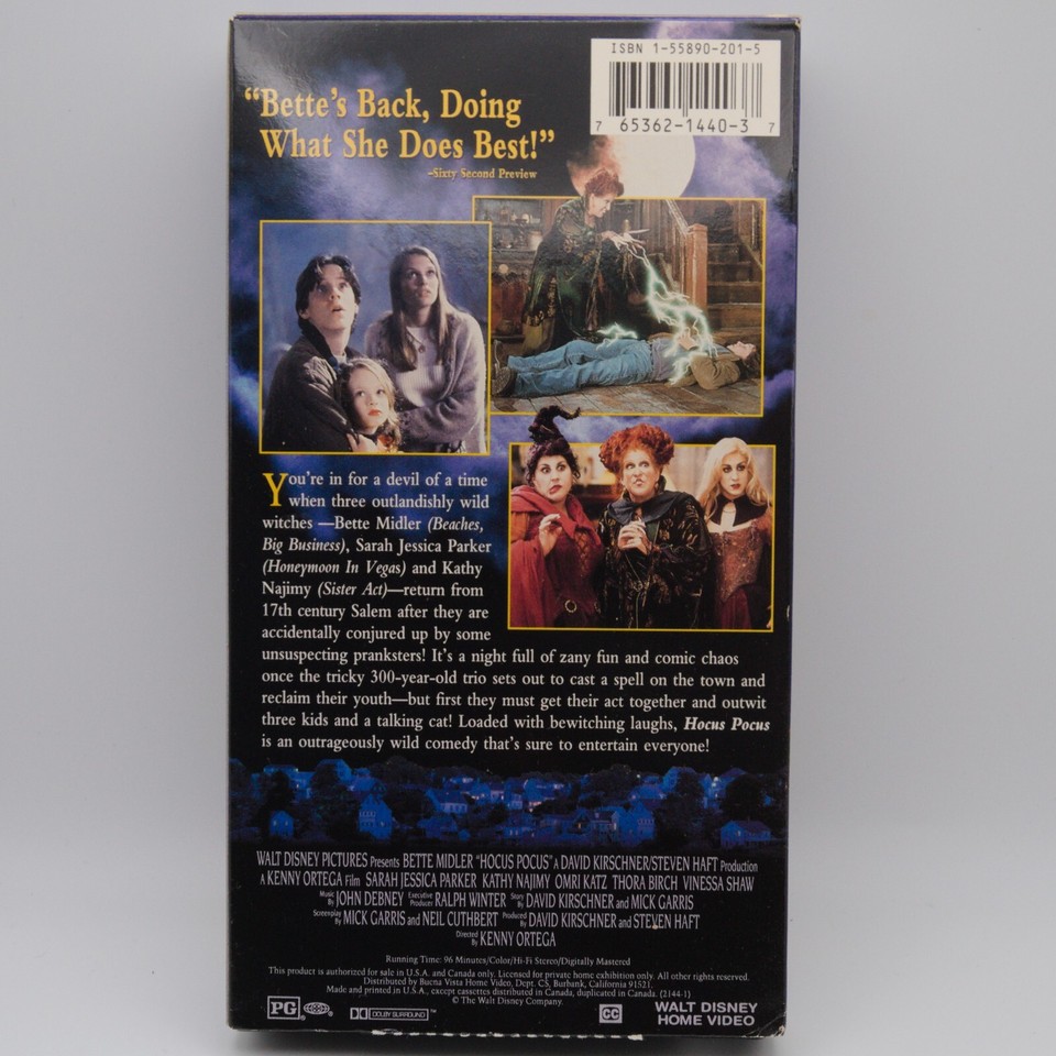 Hocus Pocus (VHS, 1994) 765362144037 | eBay