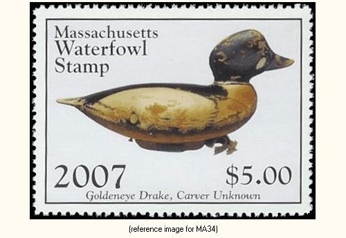 D2K Massachusetts Duck Stamp 2007 $5.00 | eBay