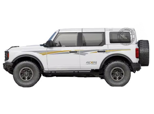 2 PCS Graphics Side Door Stripe Car Sticker For All models 4x4 Off Road ...