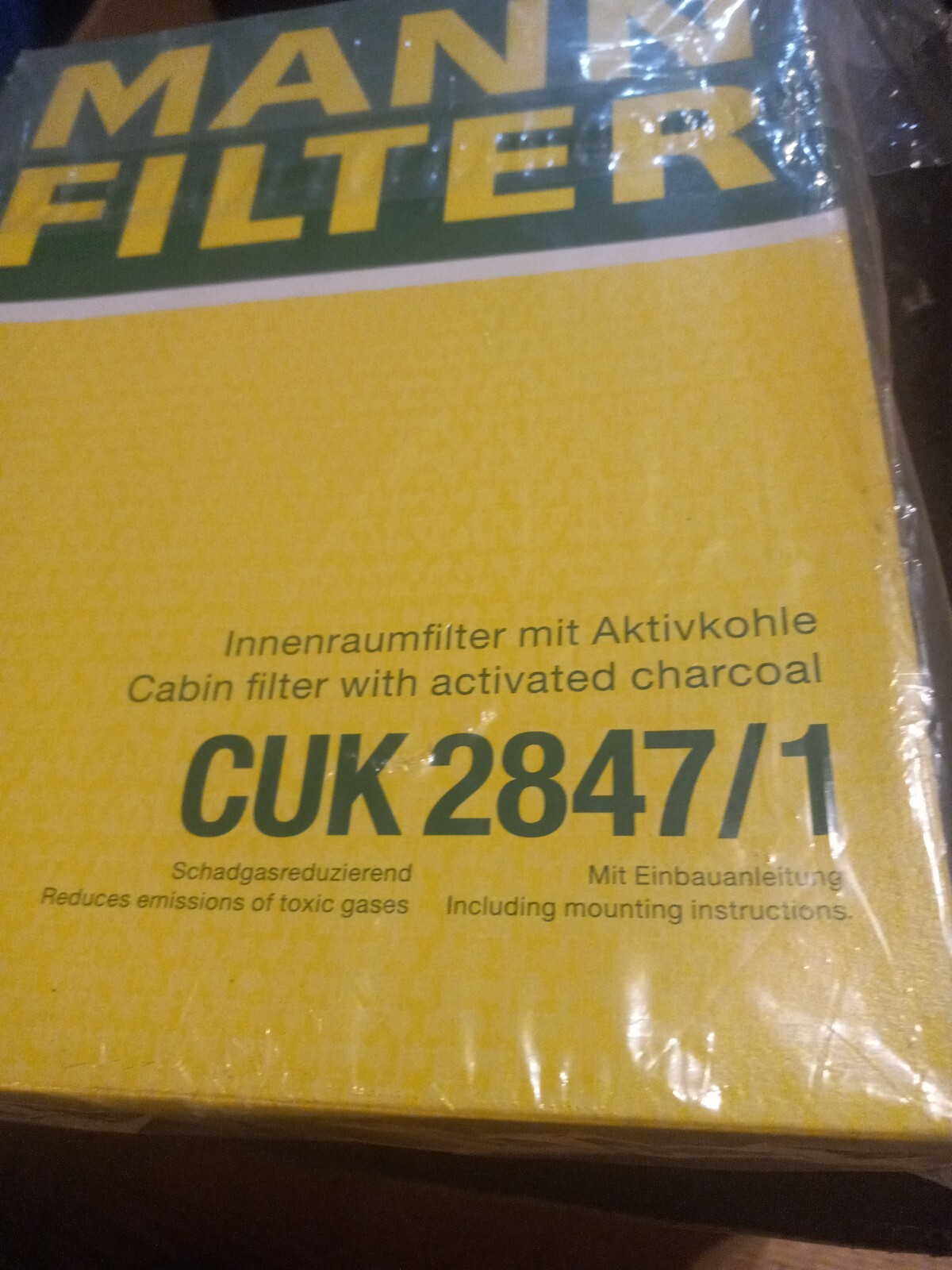 For Porsche Cayenne Volkswagen Touareg Cabin Air Filter MANN-FILTER ...