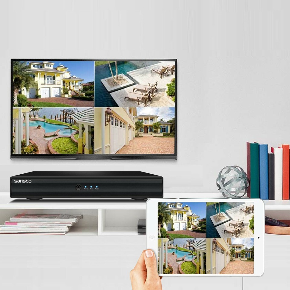 4CH CCTV DVR Video Recorder 1080N HD with Hard Drive for Home Security ...