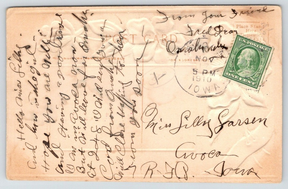 Avoca IA~Purple Pansies~Miss Lilly Larsen~Fred Dean Omaha~Airbrushed ...