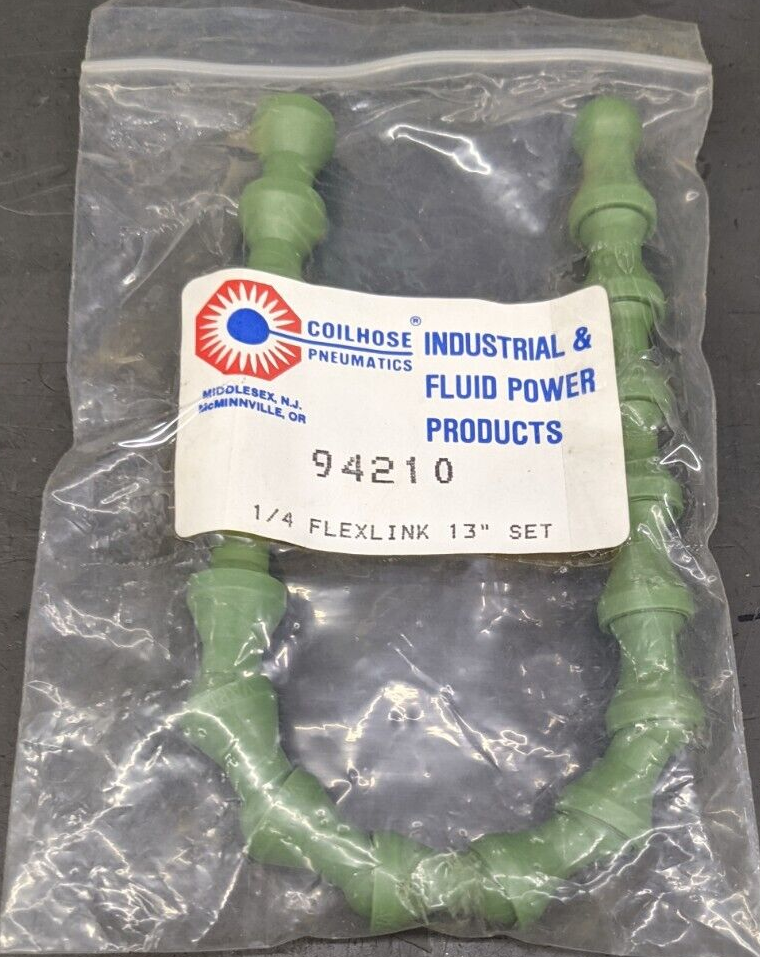 Coilhouse 13" Length - 1/4" Flexlink Segmented Plastic Hose 94210 NEW ...