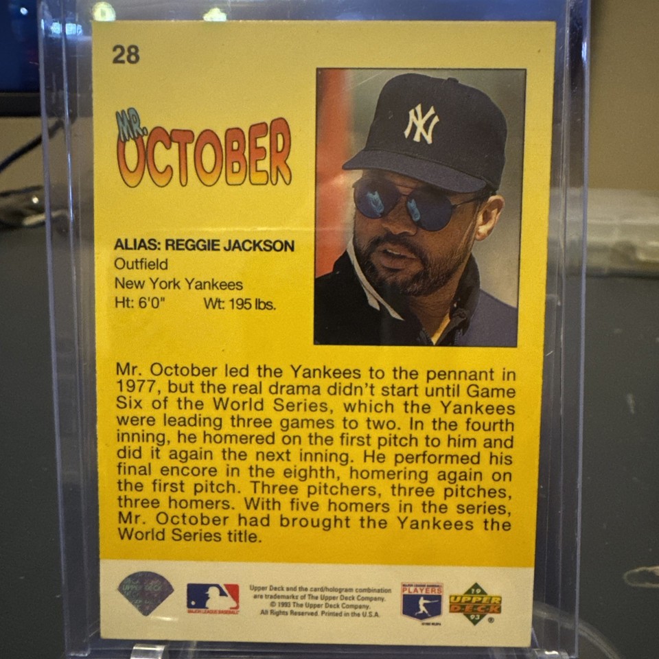 1993 Upper Deck Fun Pack - Reggie Jackson #28 | eBay