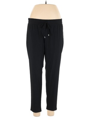 Retrology Women Black Casual Pants L Petites | eBay