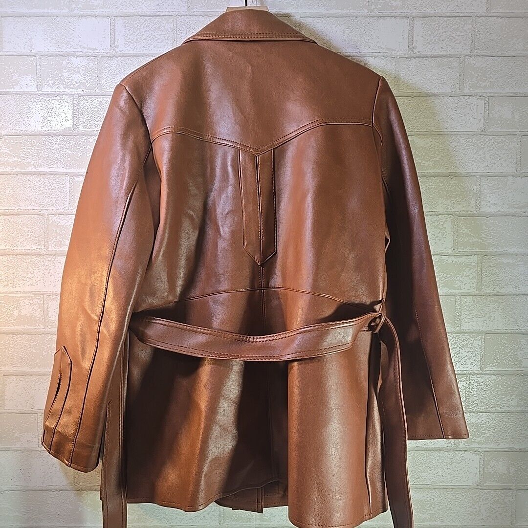 Vintage Tannery Collection Amerex Light Brown Faux Leather Vintage Tannery Collection Amerex Light Brown Faux Leather