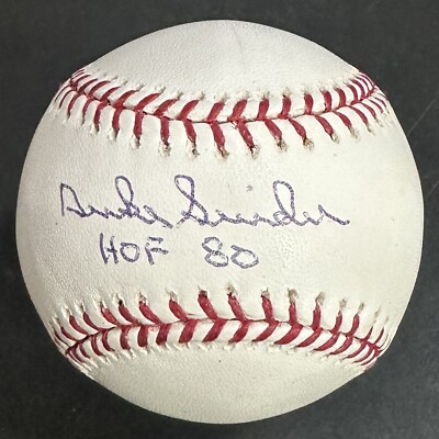 Duke Snider Signed Official Baseball Dodgers HOF 80 Autograph Steiner ...