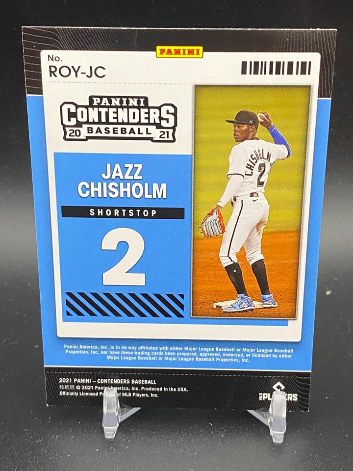 2021 Jazz Chisholm Panini Contenders Rookie Of The Year Insert #ROY-JC ...