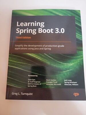 Learning Spring Boot 3.0 - Third Edition: Simplify the development of product... 9781803233307| eBay