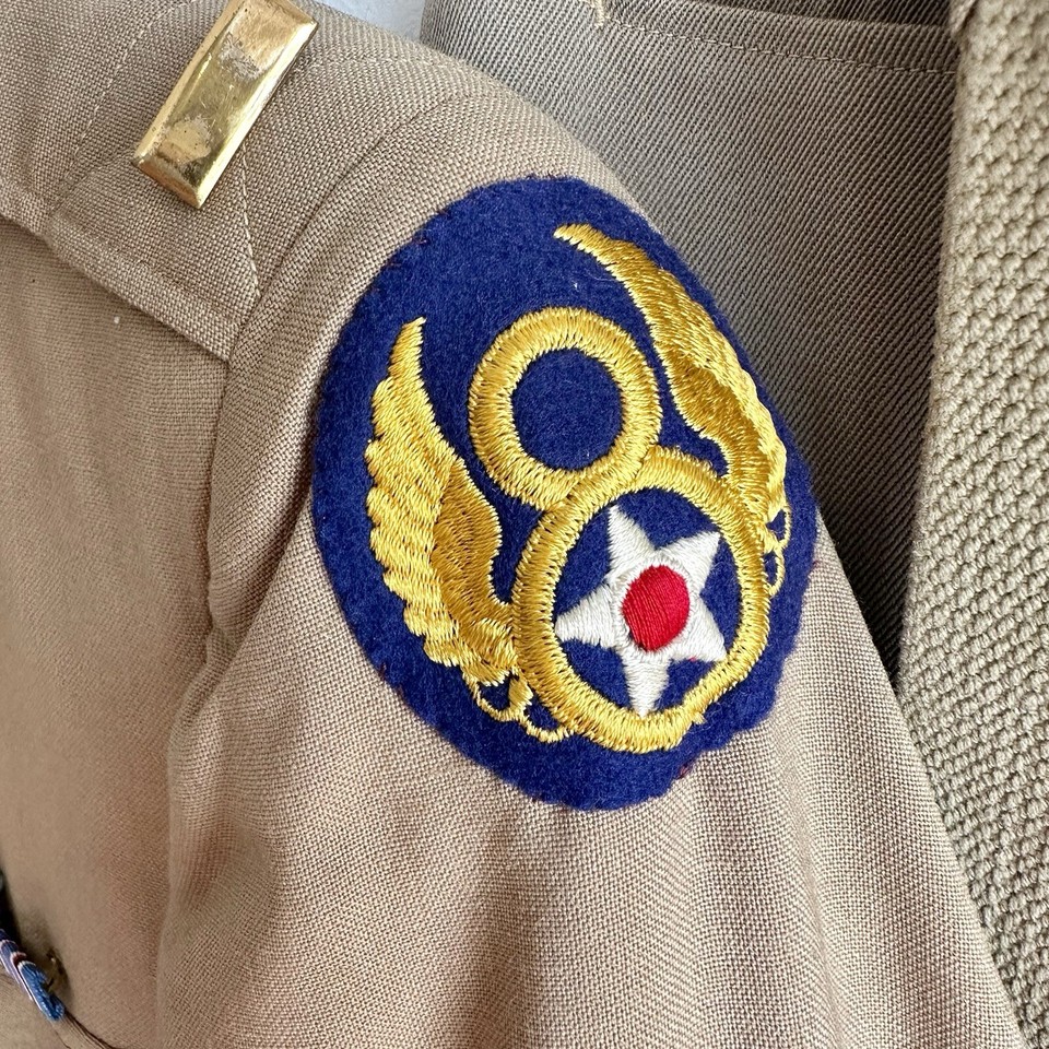 WWII US Army Air Corps 8th AAC Div Named Pilot Patched Uniform Set | eBay