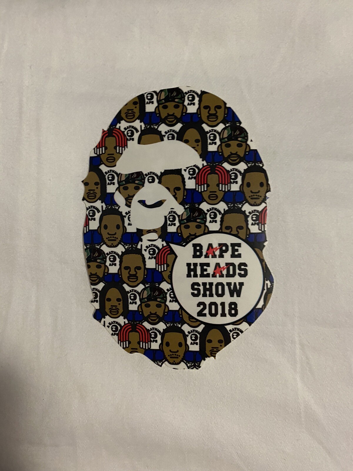 BAPE HEADS SHOW 2018 Bape Head Sticker Very Rare! Lowest Price! | eBay