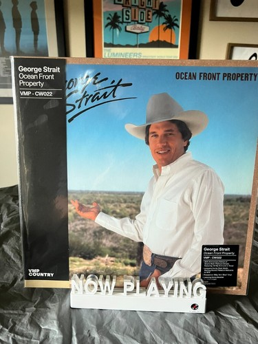 George Strait - Ocean Front Property - VMP CW022 - Blue Colored Vinyl - Sealed! | eBay