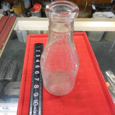Vintage One Quart 5 Cent Milk Bottle Embossed | eBay