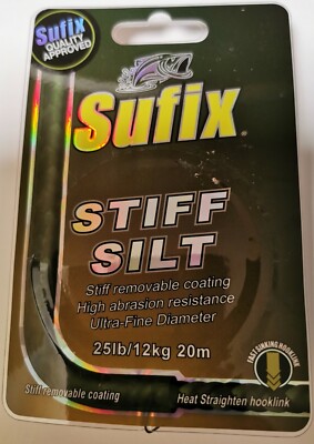 Sufix Stiff Silt Coated Braid Hook Link 25lb/12kg 20m / carp fishing | eBay
