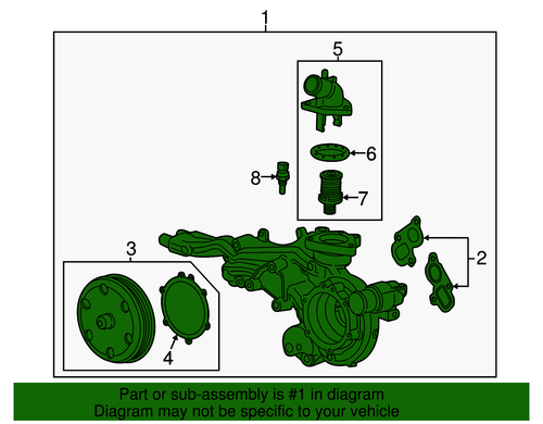 Genuine GM Engine Water Pump 12685257 | eBay